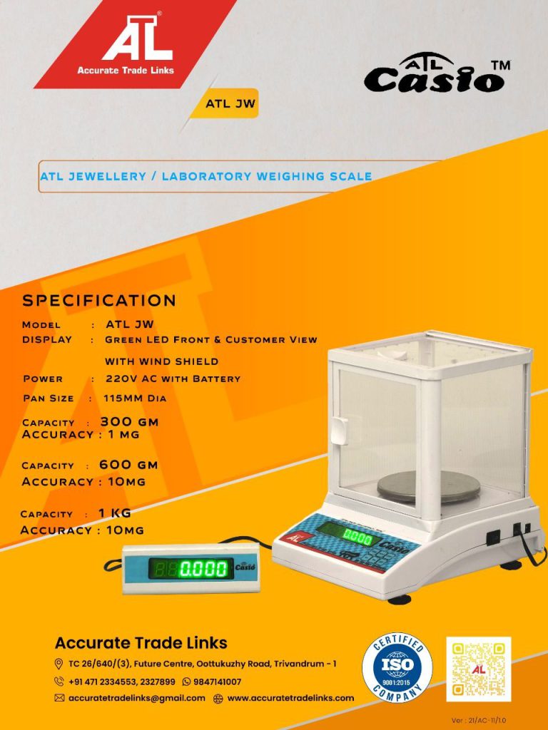 ATL JEWELLERY WEIGHING SCALE 600G – AccurateTradelinks